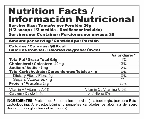 BIPRO CLASSIC VAINILLA 2LB